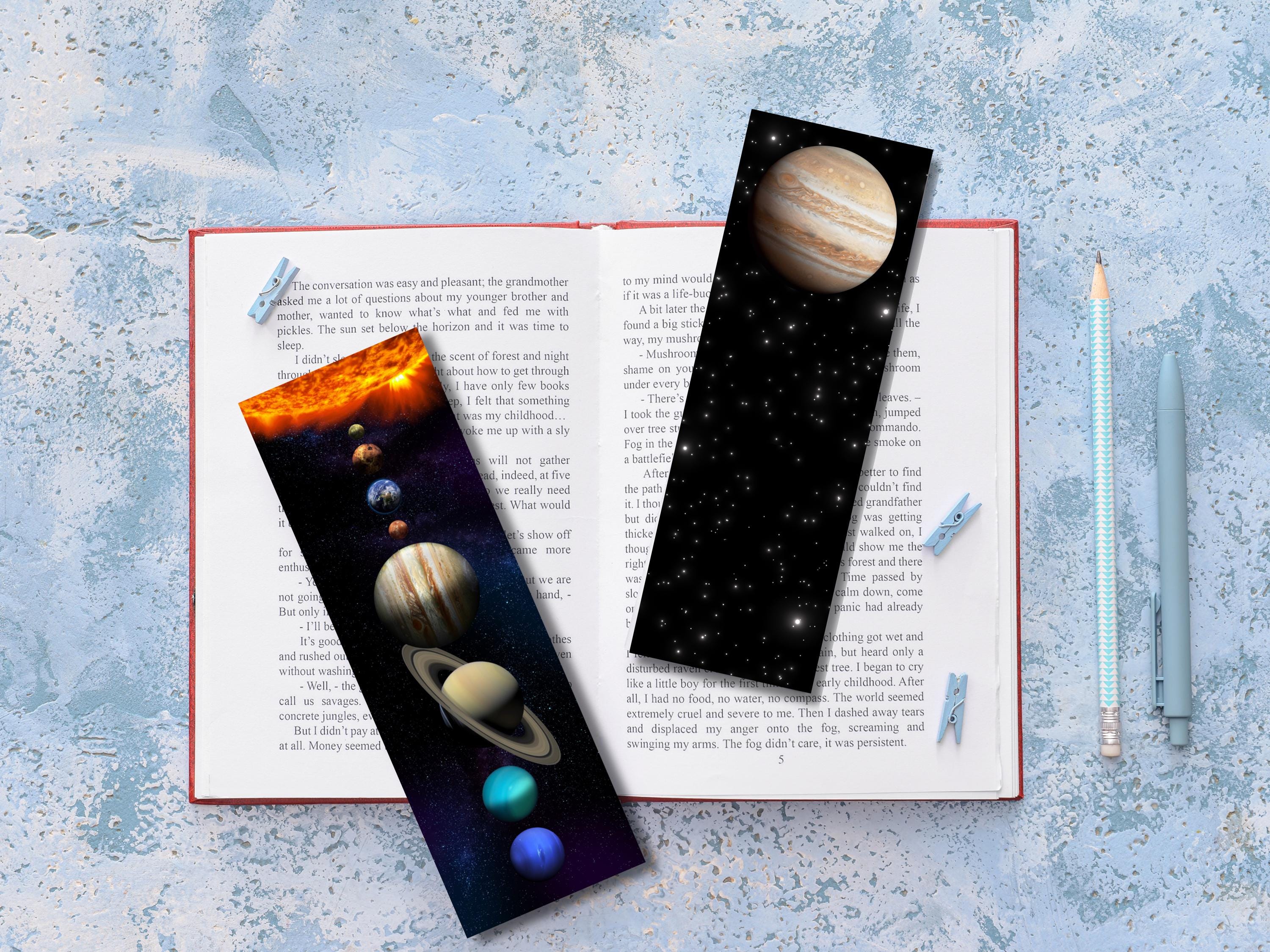 10 Printable Planets Bookmark Designs | PDF & PNG Bookmark Files ...