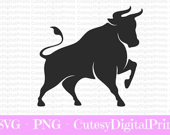 Bull Svg - Etsy