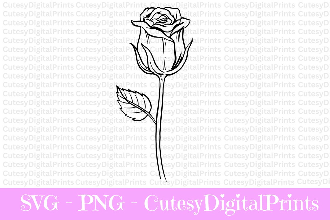 Rose Svg, Flower Svg, Rose Flower Svg, Red Rose Svg, Rose Silhouette ...