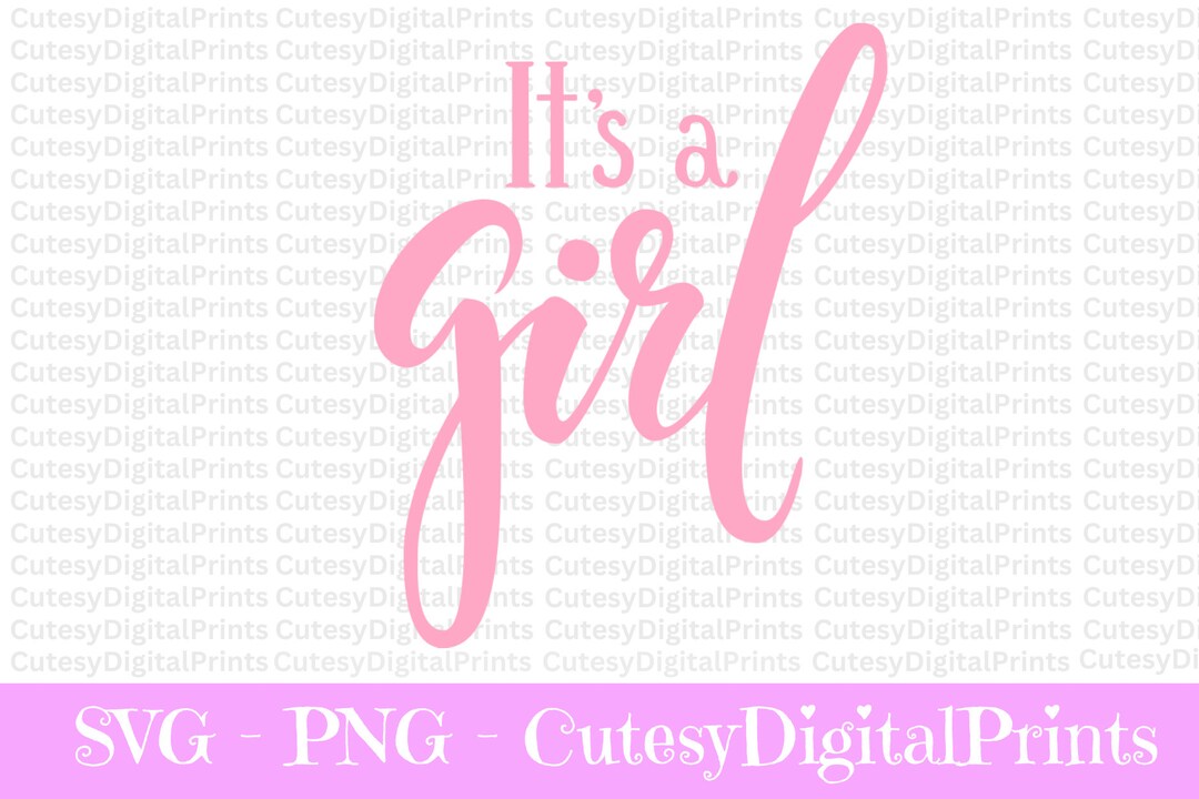 It's A Girl Svg, Pregnancy Announcement Svg, Baby Girl Svg, Gender ...