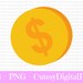 Gold Coin SVG, Coin Svg, Dollar Sign, Bank, Treasure, Rich, Golden ...