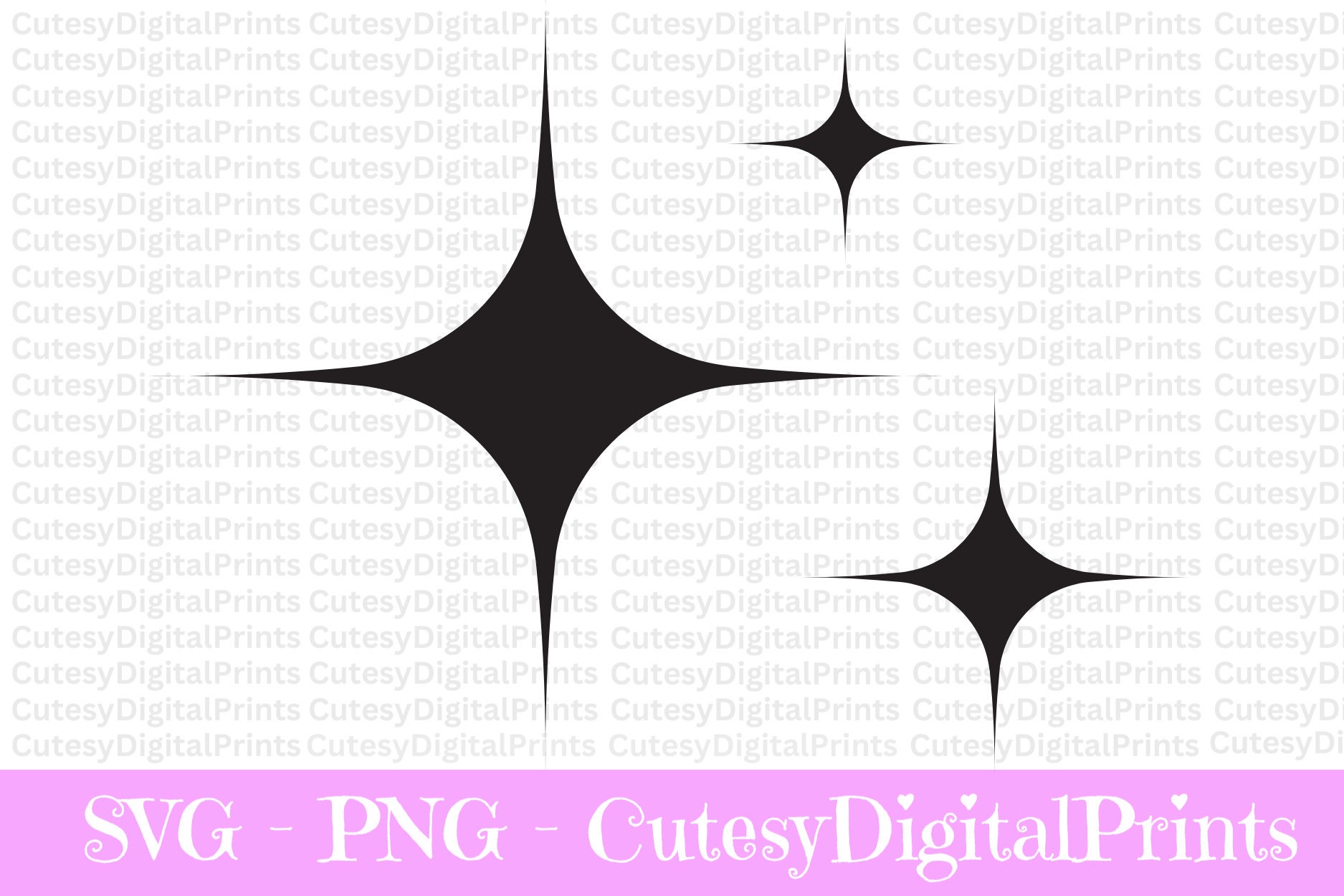 Sparkle Sillhouete Svg, Sparkle Png, Star Svg, Star Png, Sparkle Stars ...