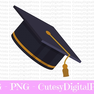 Graduation Cap SVG, Clipart Graduation Hat Svg, High School Hat Svg ...