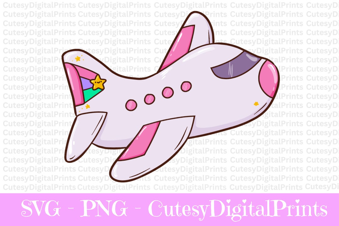 Pink Airplane Svg, Airplane Cut Files, Unicorn Airplane Vector Files ...