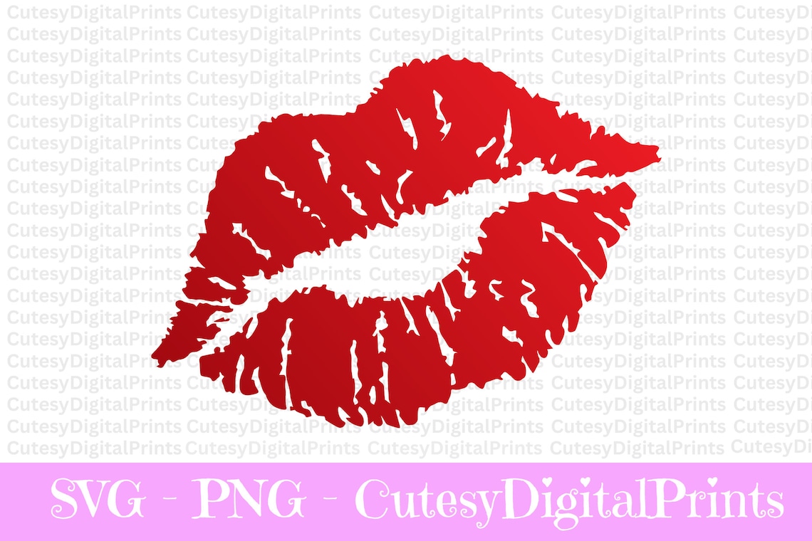 Lips Svg Red Lips Svg Kiss Svg American Lips Svg Kiss - Etsy