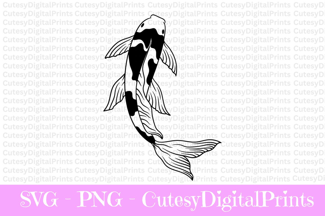 Koi Fish Svg, Koi Fish Png, Koi Png, Koi Fish Clipart, Koi Vector, Koi ...