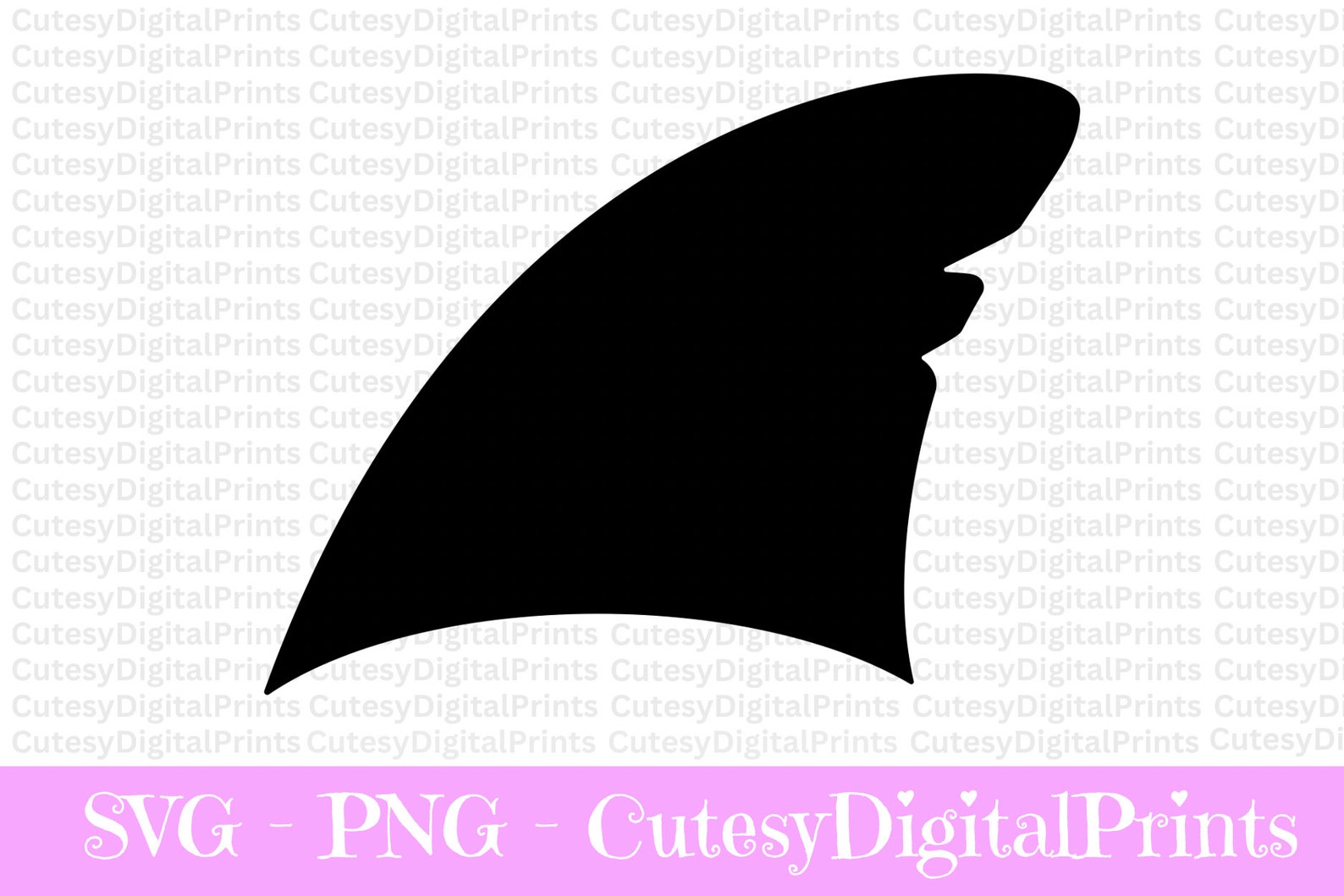 Shark Fin Silhouette SVG Files, Shark Fin Cut Files, Shark Vector Files ...