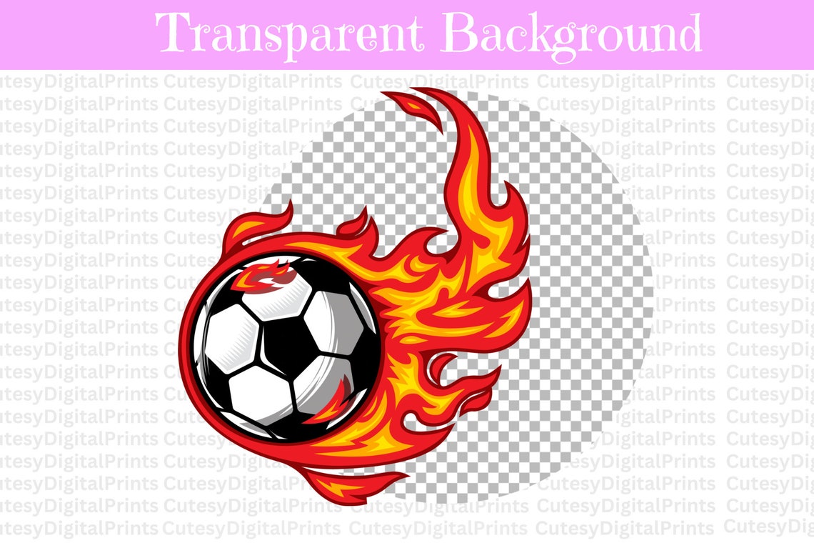 Flaming Football SVG, Flaming Soccer Ball Svg, Fire Svg, Football Svg ...