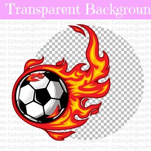 Flaming Football SVG, Flaming Soccer Ball Svg, Fire Svg, Football Svg ...