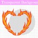 Flaming Heart Svg, Heart on Fire Svg, Heart Flame Svg, Fire Svg, Heart ...