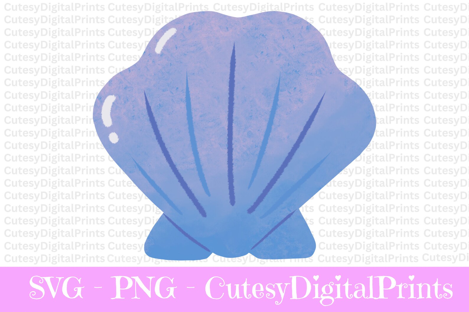 Sea Shell SVG, Beach Svg, Watercolor Seashell Svg, Mermaid Svg, Summer ...