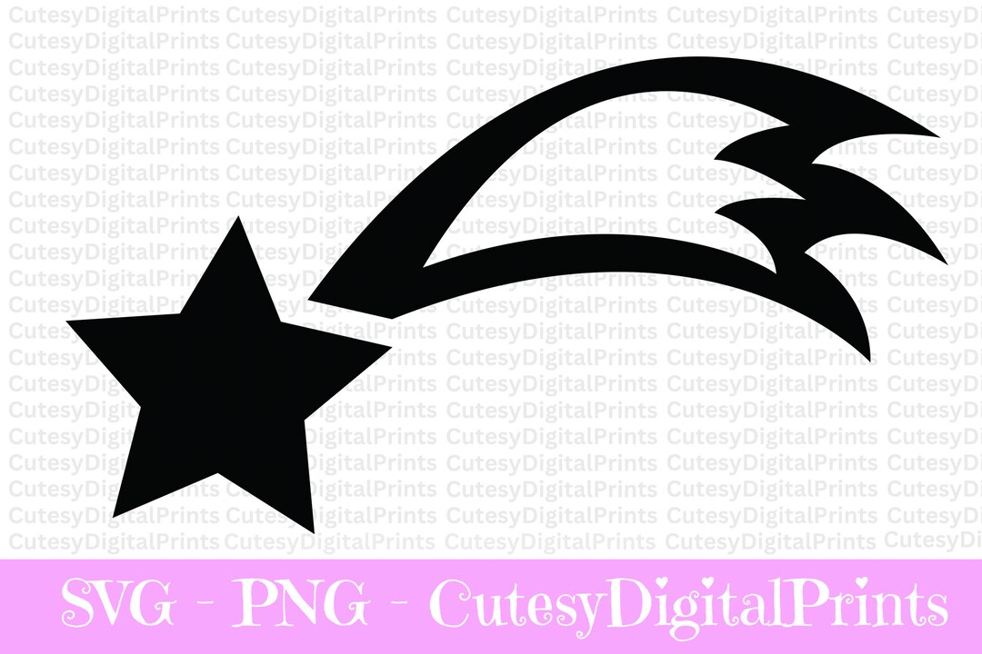 Falling Star SVG, Star SVG, Space SVG, Falling Star Png, Star Png ...