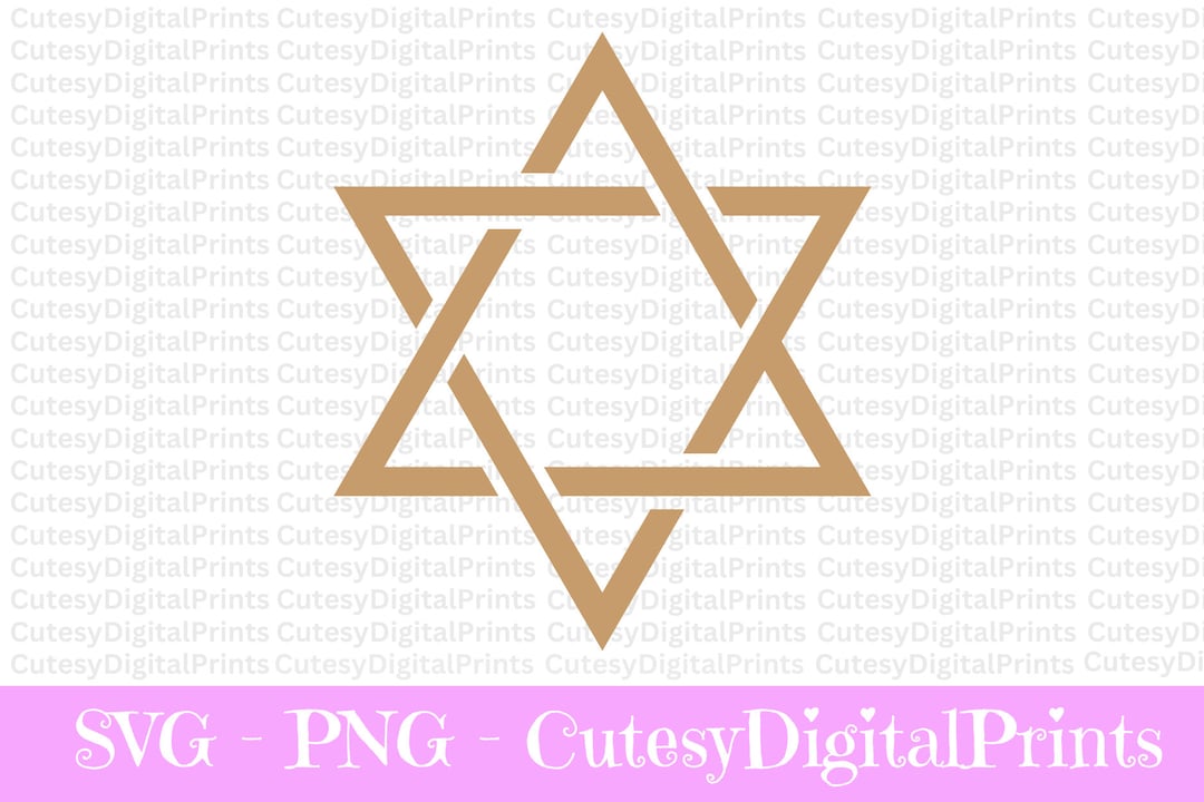 Star of David Svg, Jewish Svg, Jewish Sign Clipart, Jewish Religious ...