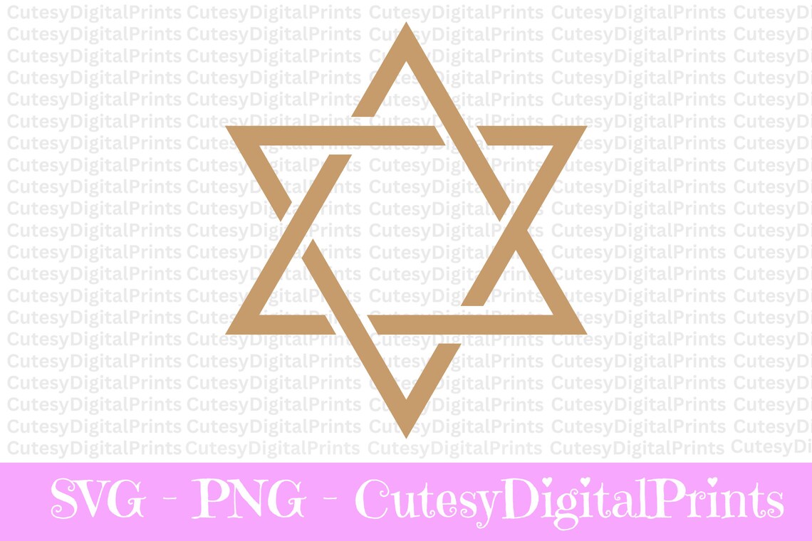 Star of David Svg, Jewish Svg, Jewish Sign Clipart, Jewish Religious ...