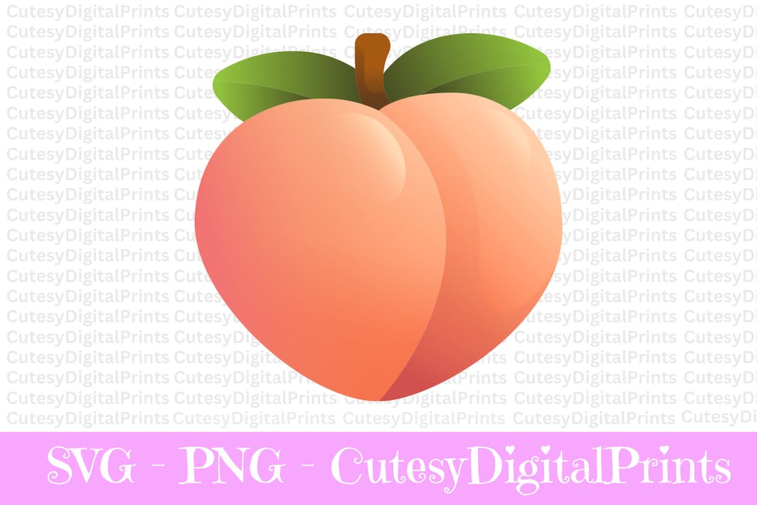 Peach SVG, Peach Cut File, Peach Clipart, Peach Vector, Peach Fruit SVG ...