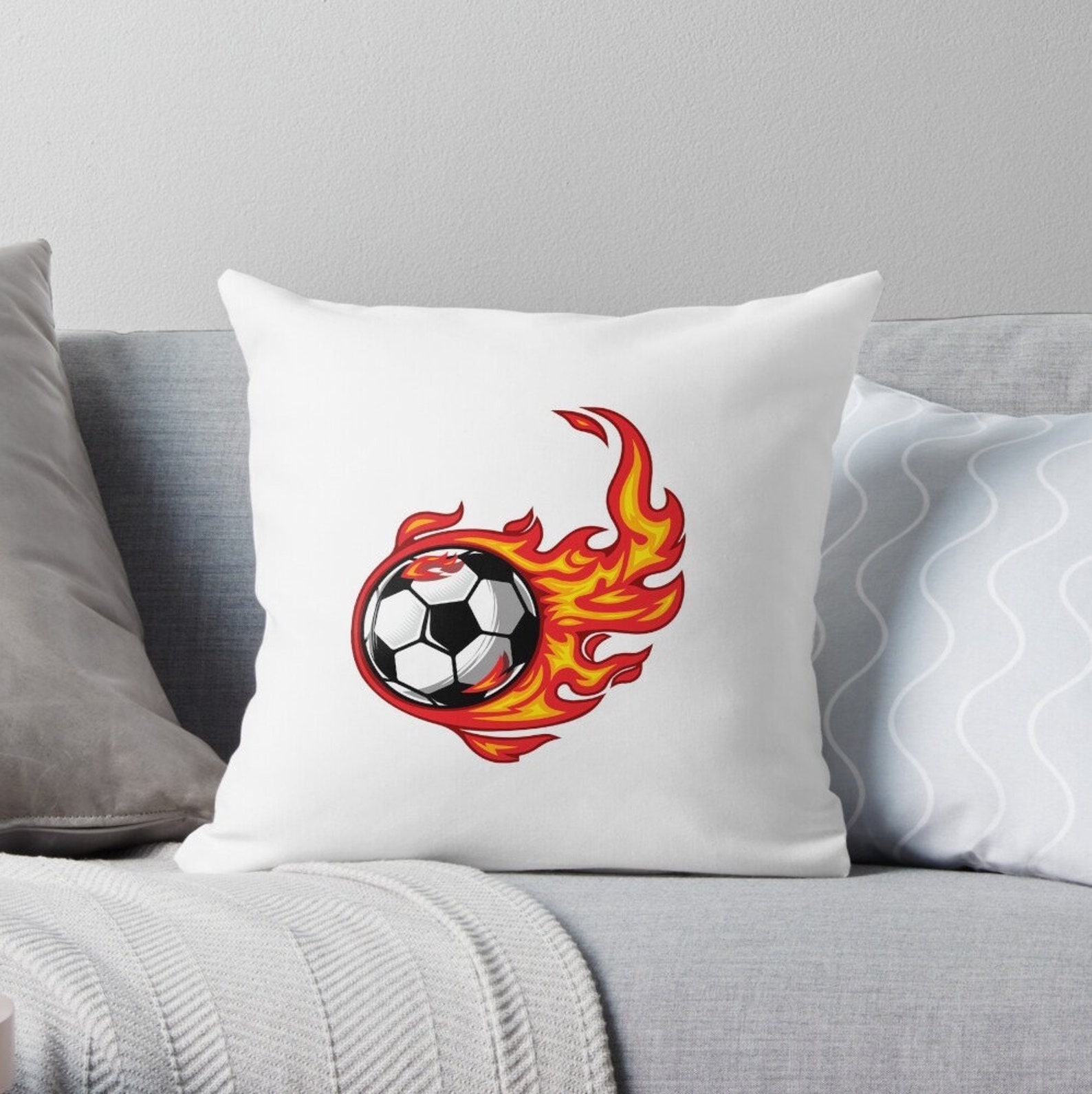 Flaming Football SVG, Flaming Soccer Ball Svg, Fire Svg, Football Svg ...