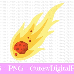 Meteor SVG, Comet SVG, Meteorite SVG, Meteor Clipart, Meteor Files for ...