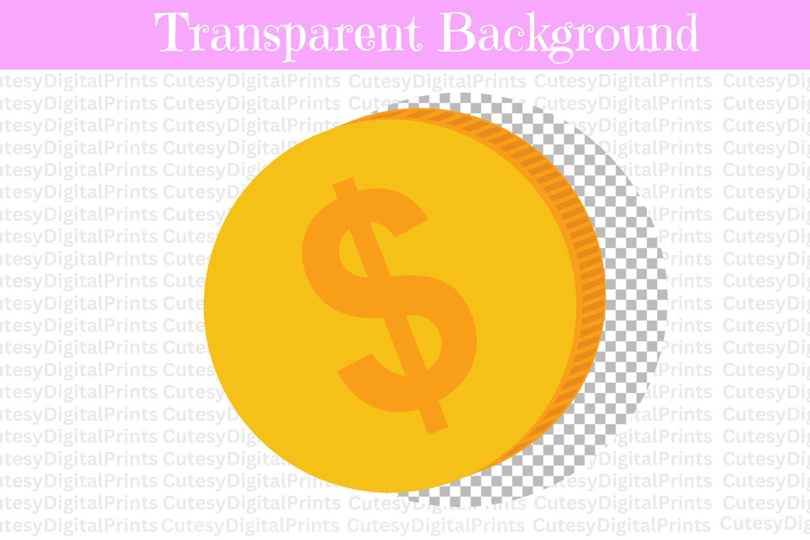 Gold Coin SVG, Coin Svg, Dollar Sign, Bank, Treasure, Rich, Golden ...