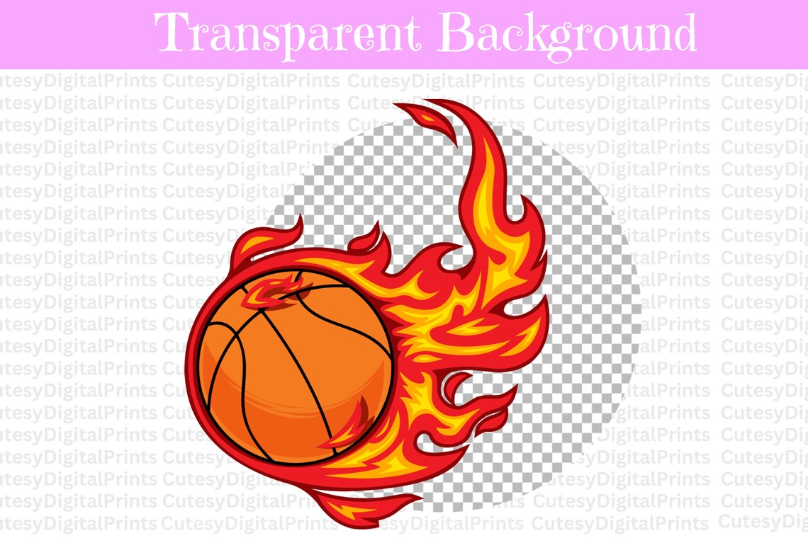 Flaming Basketball Svg, Basketball Fire Svg, Basketball Flames Svg ...
