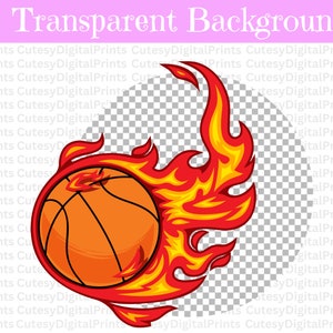 Flaming Basketball Svg, Basketball Fire Svg, Basketball Flames Svg ...