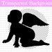 Baby Angel Svg, Baby With Angel Wings, Baby Angel Silhouette, Baby ...