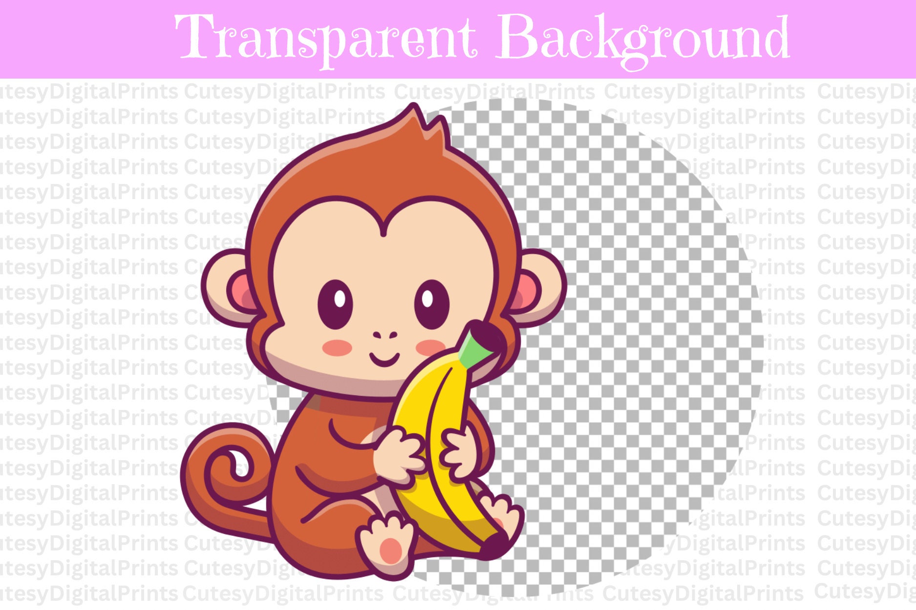Baby Monkey Svg, Jungle Animal Svg ,monkey Svg, Cute Monkey Svg, Animal ...