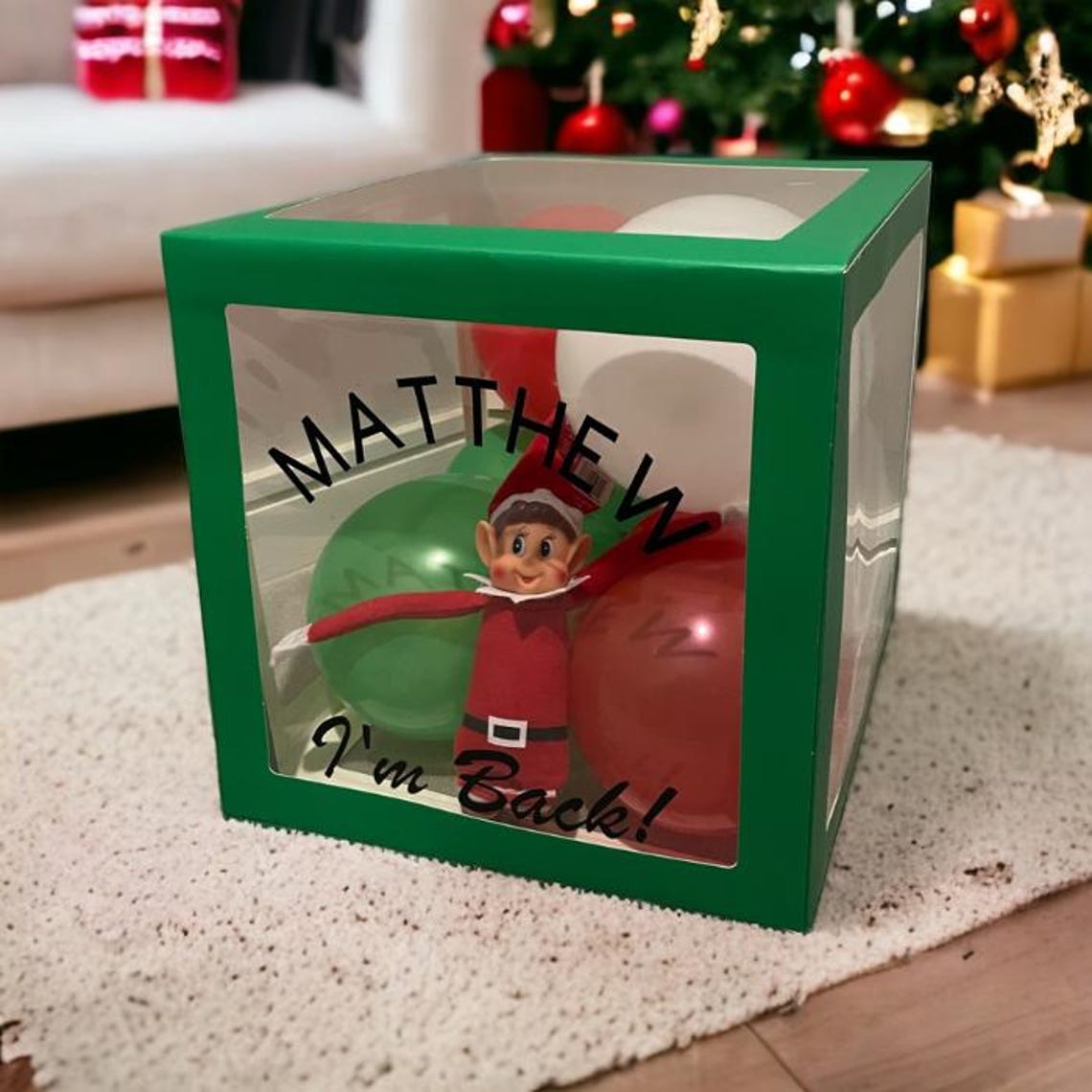 Personalised Elf in A Box - Etsy