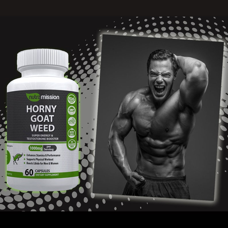 Horny Goat Weed-super Energy & Testosterone Booster With Maca Root ...