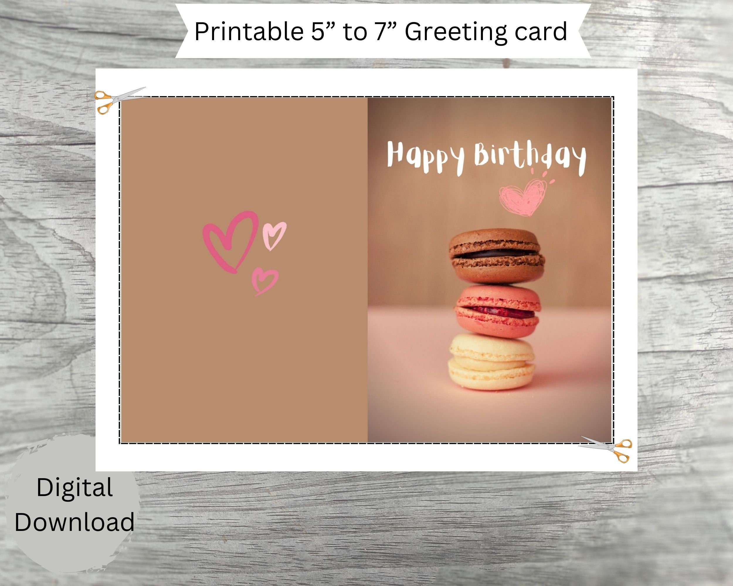 Printable Birthday Card. Birthday Card Printable. Digital Birthday ...