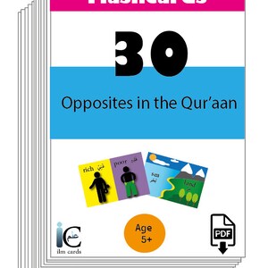 Classical Arabic Opposites in the Quran Flashcards. Learn Arabic for ...