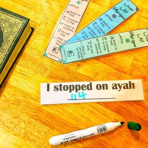 Qur'aan Stop Signs Bookmarks. Quran, Tajweed, Improve Recitation ...