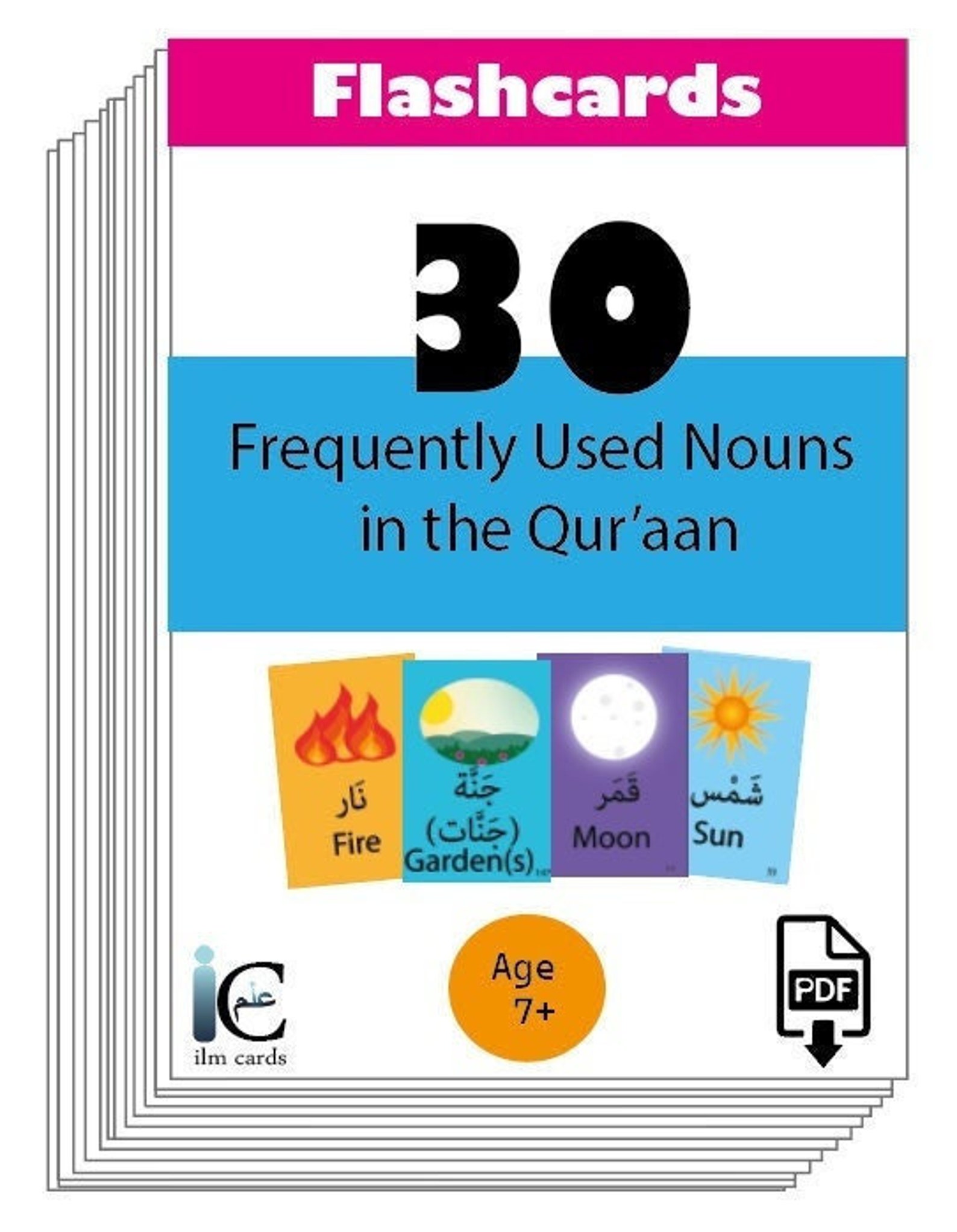 High Frequency Quranic Nouns Flashcards. Learn Arabic for Kids ...