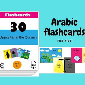 Classical Arabic Opposites in the Quran Flashcards. Learn Arabic for ...