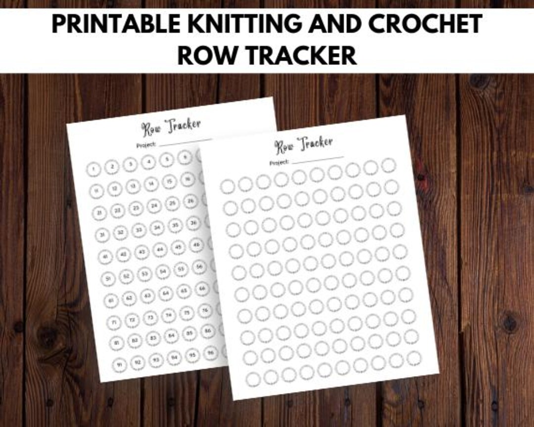 Knitting Row Tracker - Etsy
