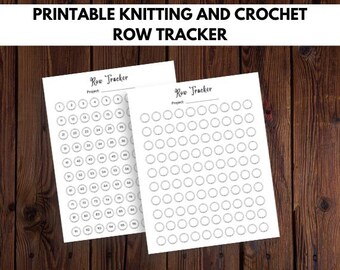 Printable Knitting and Crochet Row Round Counter Hat Row Counter ...