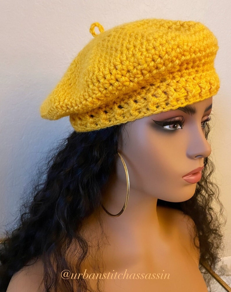 The Paris Beret, Crochet Beret, Handmade Beret, Crochet Fall Hat, Fall ...