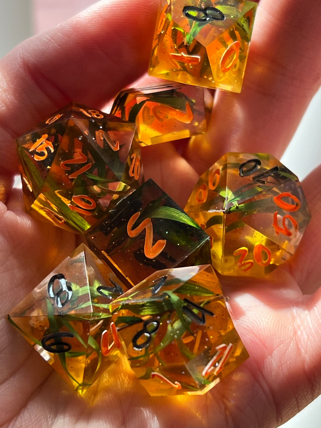 7-piece TTRPG Dice Set - Floored - Etsy