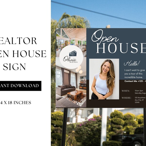 Customizable Open House Signs - Etsy