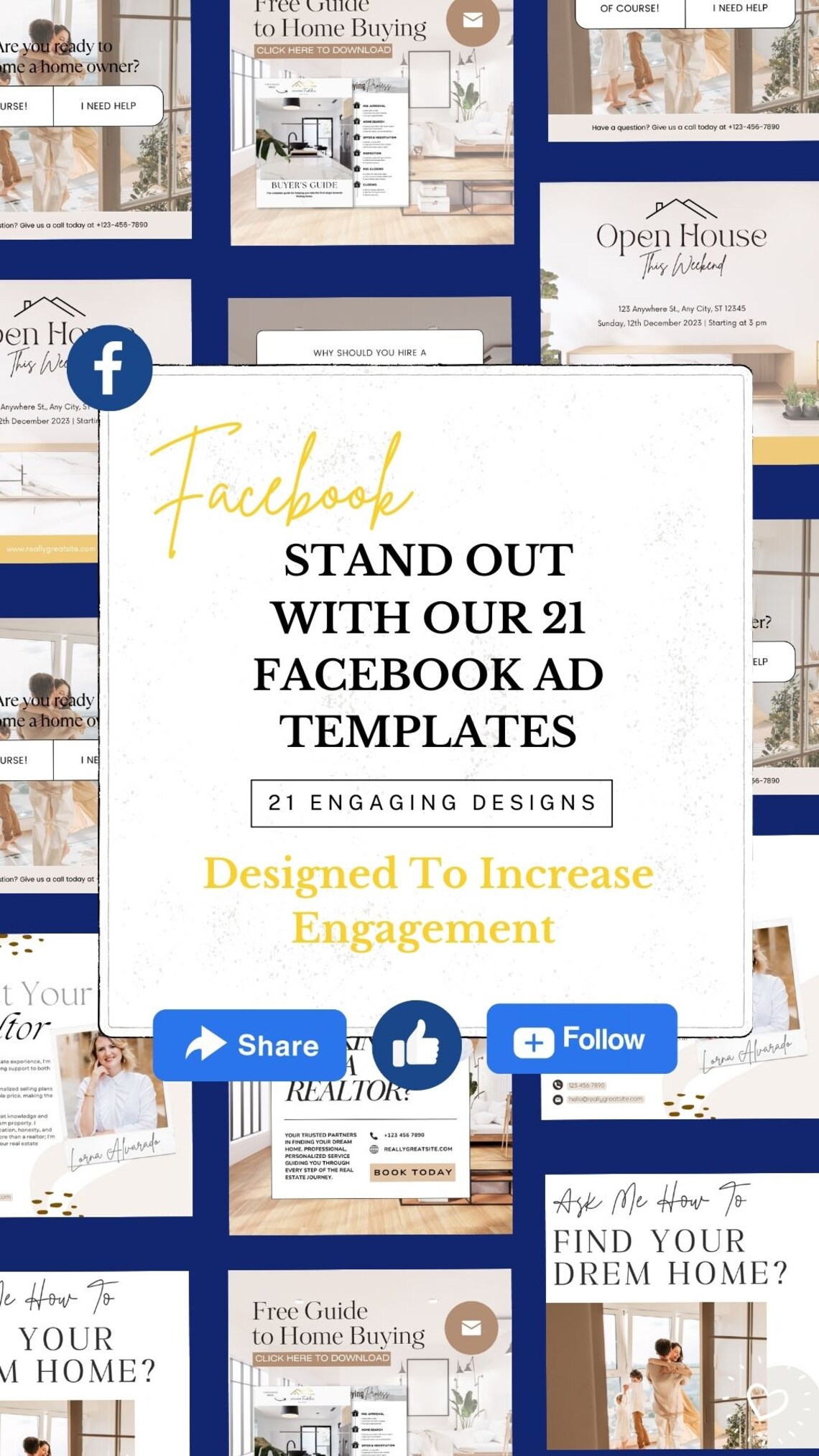 Real Estate Facebook Ad Real Estate Marketing Realtor Marketing Canva ...