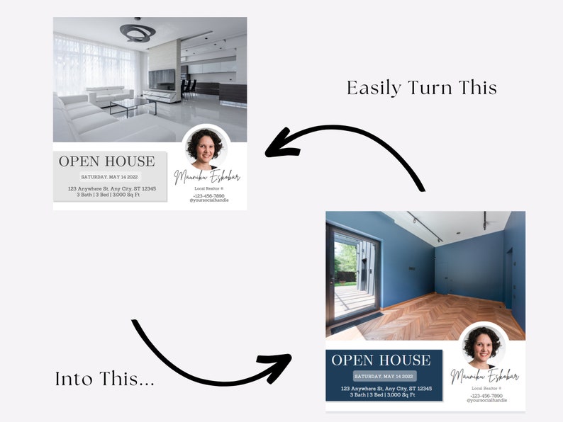 Open House Instagram Post Template Social Media Template Open House ...