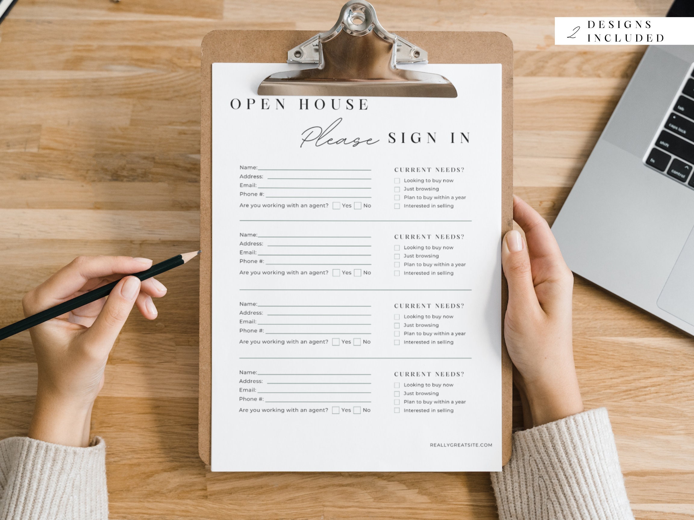 Open House Sign in Sheet Open House Sign in Sign Editable - Etsy