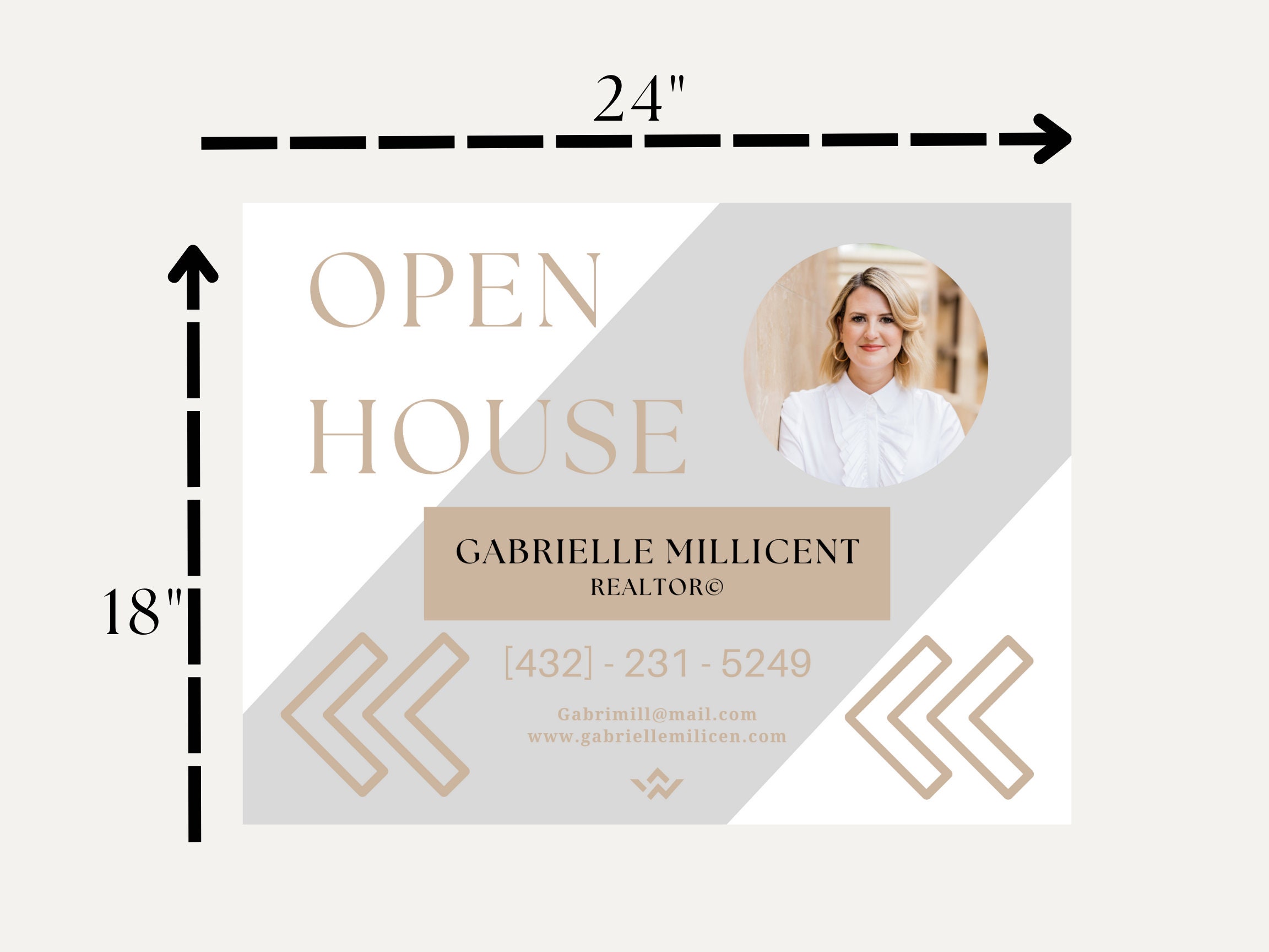 Yard Sign Open House Sign Digital Realtor Open House Sign Real Estate ...