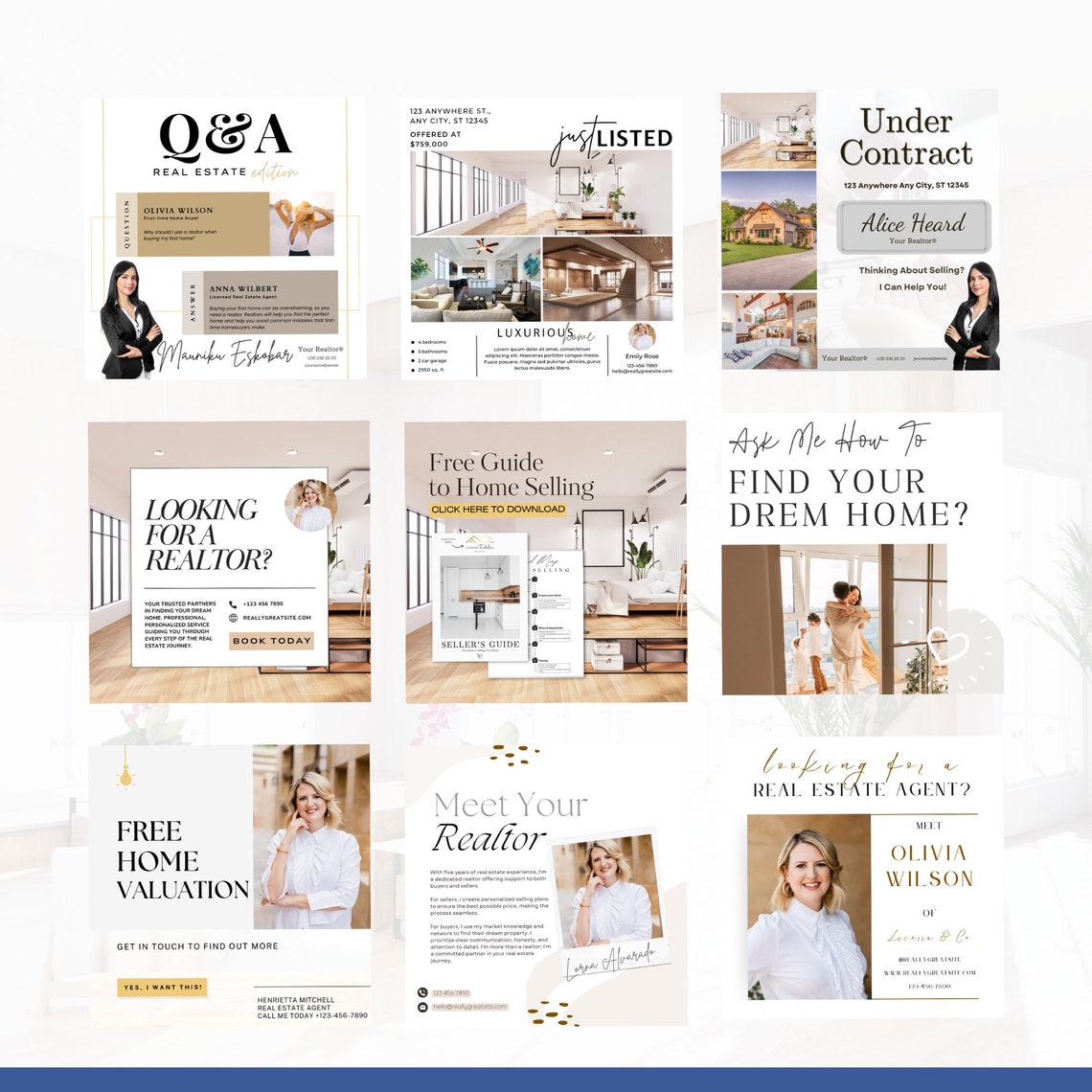 Real Estate Facebook Ad Real Estate Marketing Realtor Marketing Canva ...