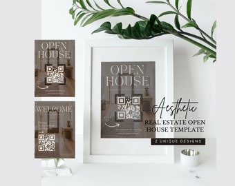 Open House Sign | QR Code | Real Estate - Etsy