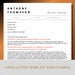 ATS Friendly Resume Template for Microsoft Word Cover Letter - Etsy
