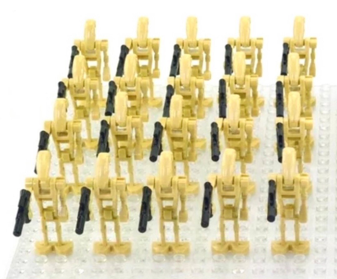 3D Printed 20 Tan Battle Droid Minifigures - Etsy