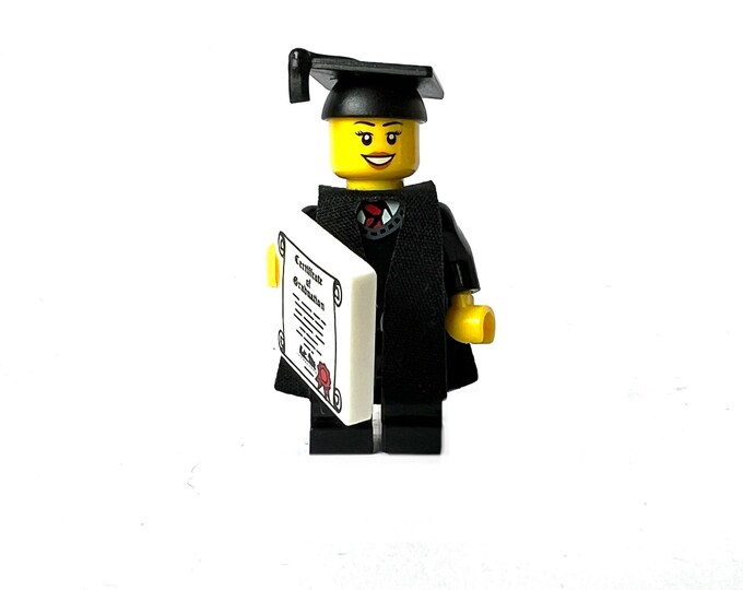 3D Printed Graduation Female Graduate Minifigure Custom - Etsy