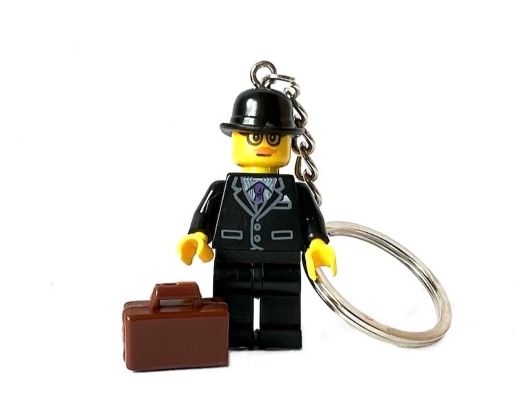 3D Printed British Businessman Minifigure Keychain Keyring - Etsy