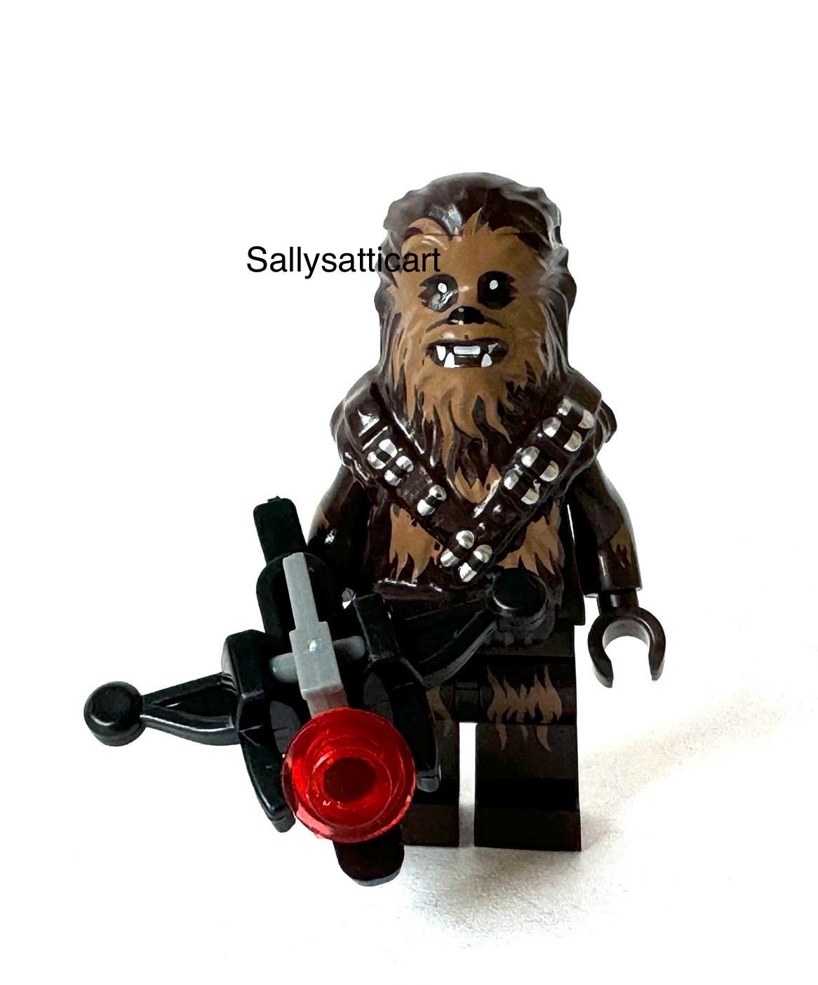 3 D Printed Custom Wookie Minifigure With Working Crossbow - Etsy