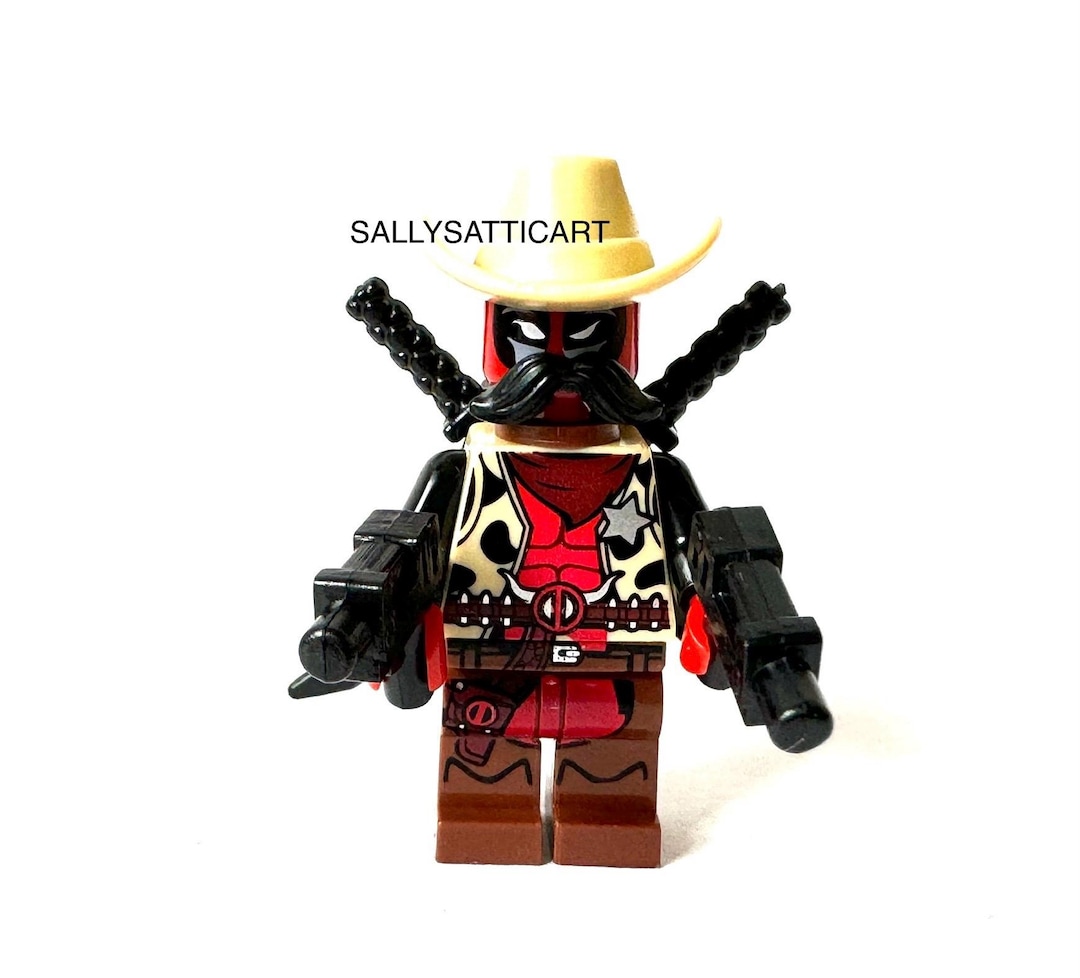 3D Printed Deadpool Cowboy Minifigure - Etsy